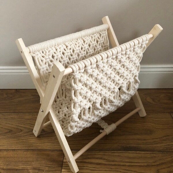 Rustic Magazine Rack - Etsy