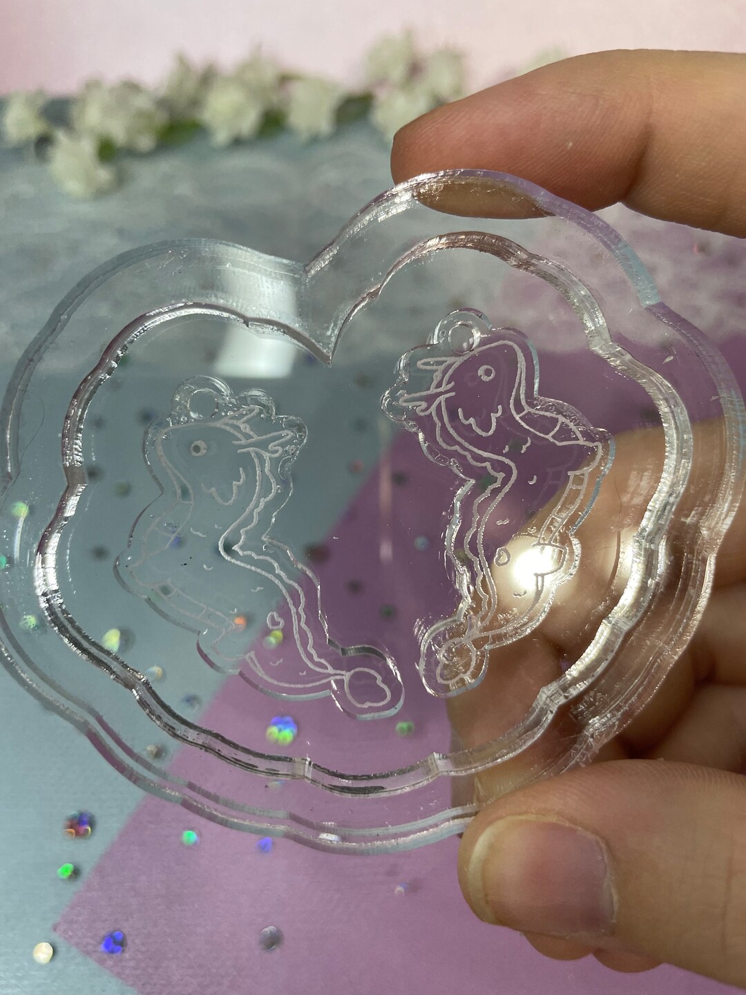 Chinese Style Dragon, Dragon, Engraved, Flat, Solid, Earring Mold ...