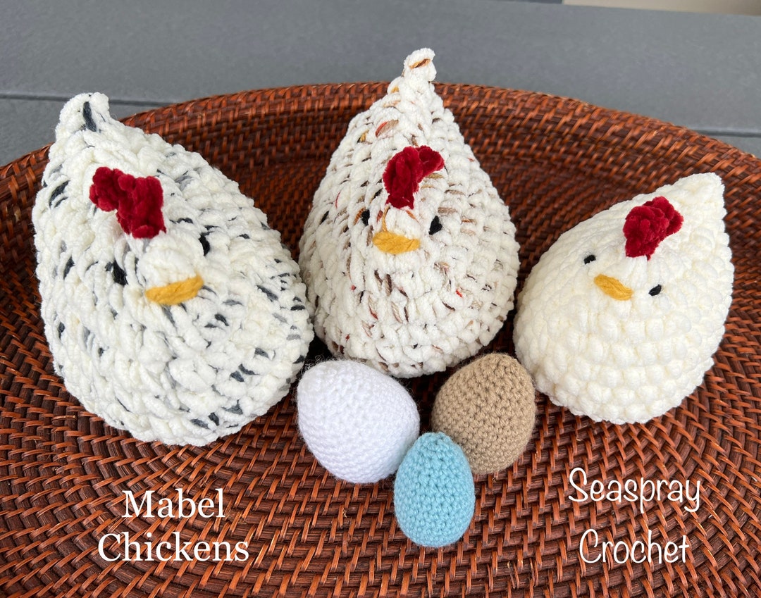 Crochet Plush Chickens, Mabel Chickens, Handmade Chickens, Hen Plushies ...