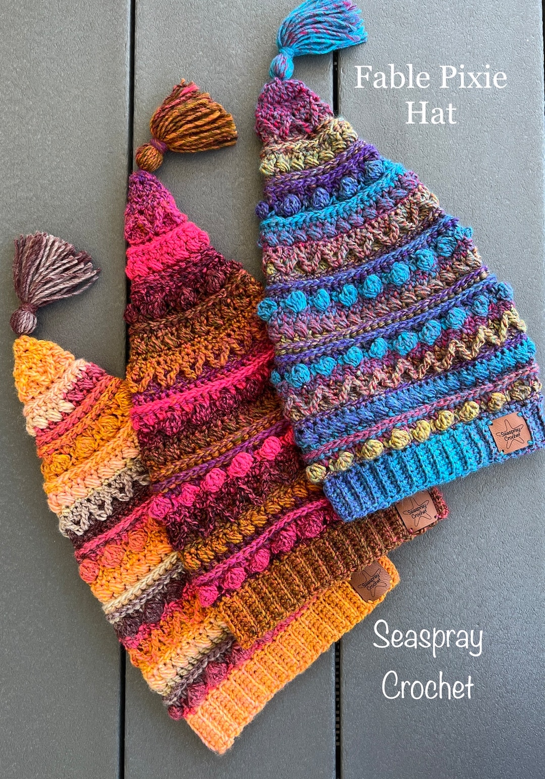 Crochet Pixie Hat Fable Pixie Hat Boho Style Hat Festival - Etsy