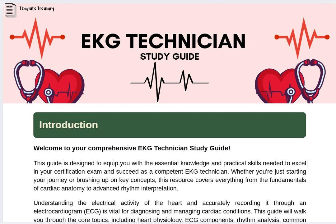 Comprehensive ECG Study Guide | Heart Rate Calculation, Arrhythmia ...