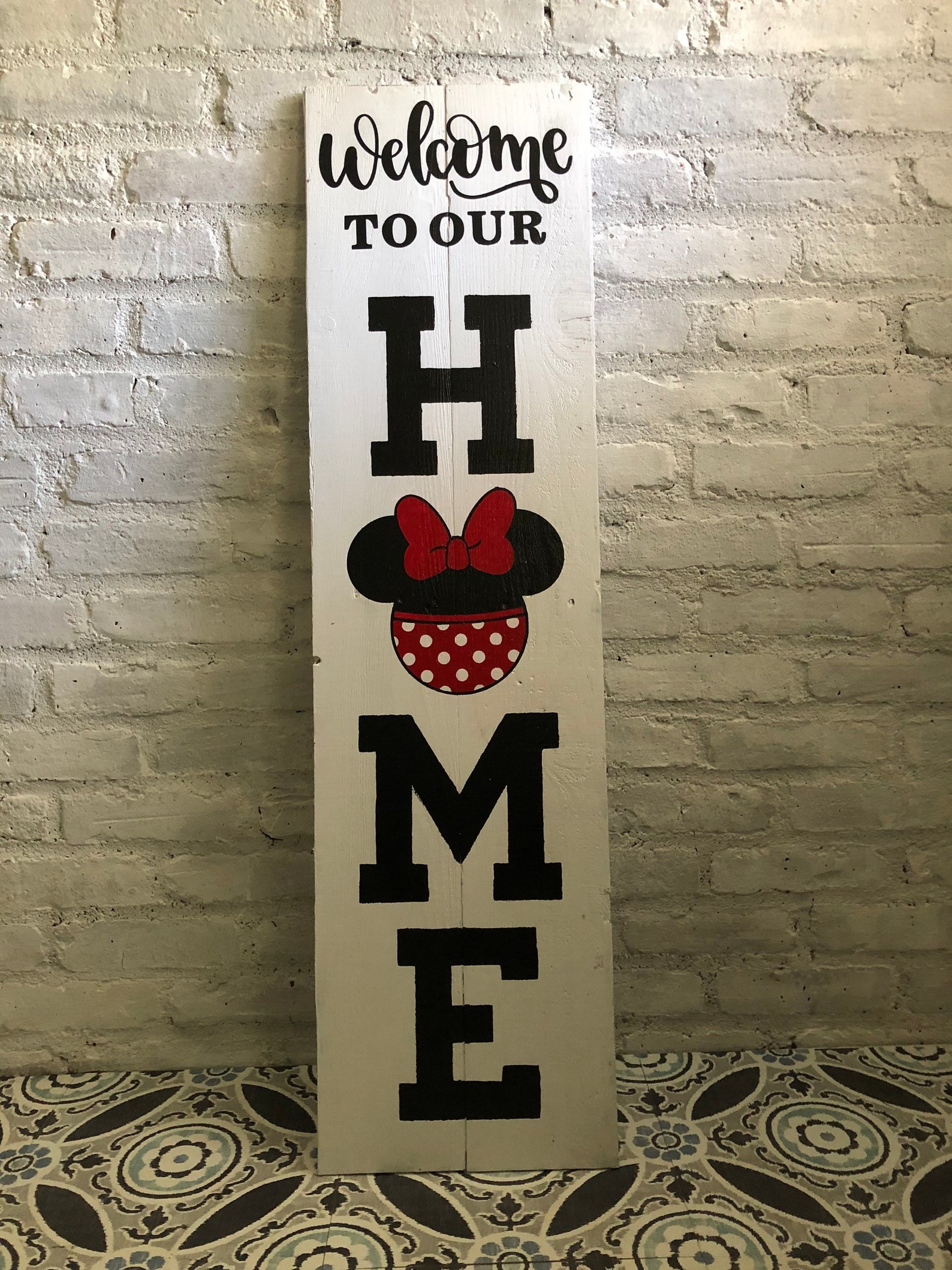 Disney character Welcome to Our Home Porch Signs | Etsy
