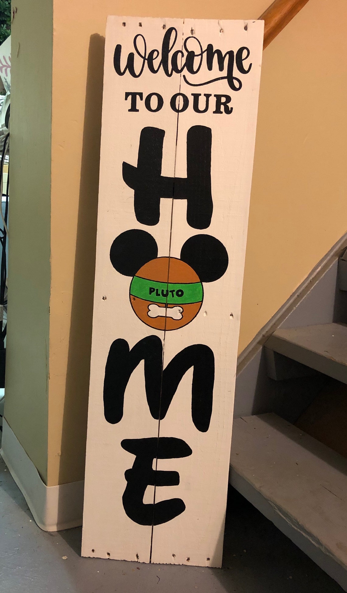 Disney character Welcome to Our Home Porch Signs | Etsy