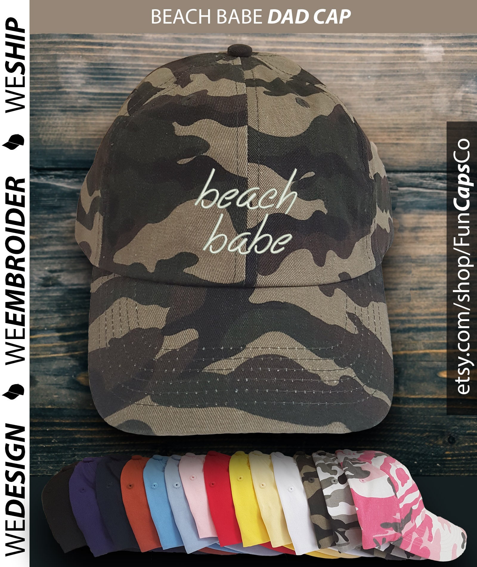 Beach Babe Cap Beach Babe Hat // One Size Fits All Fun - Etsy