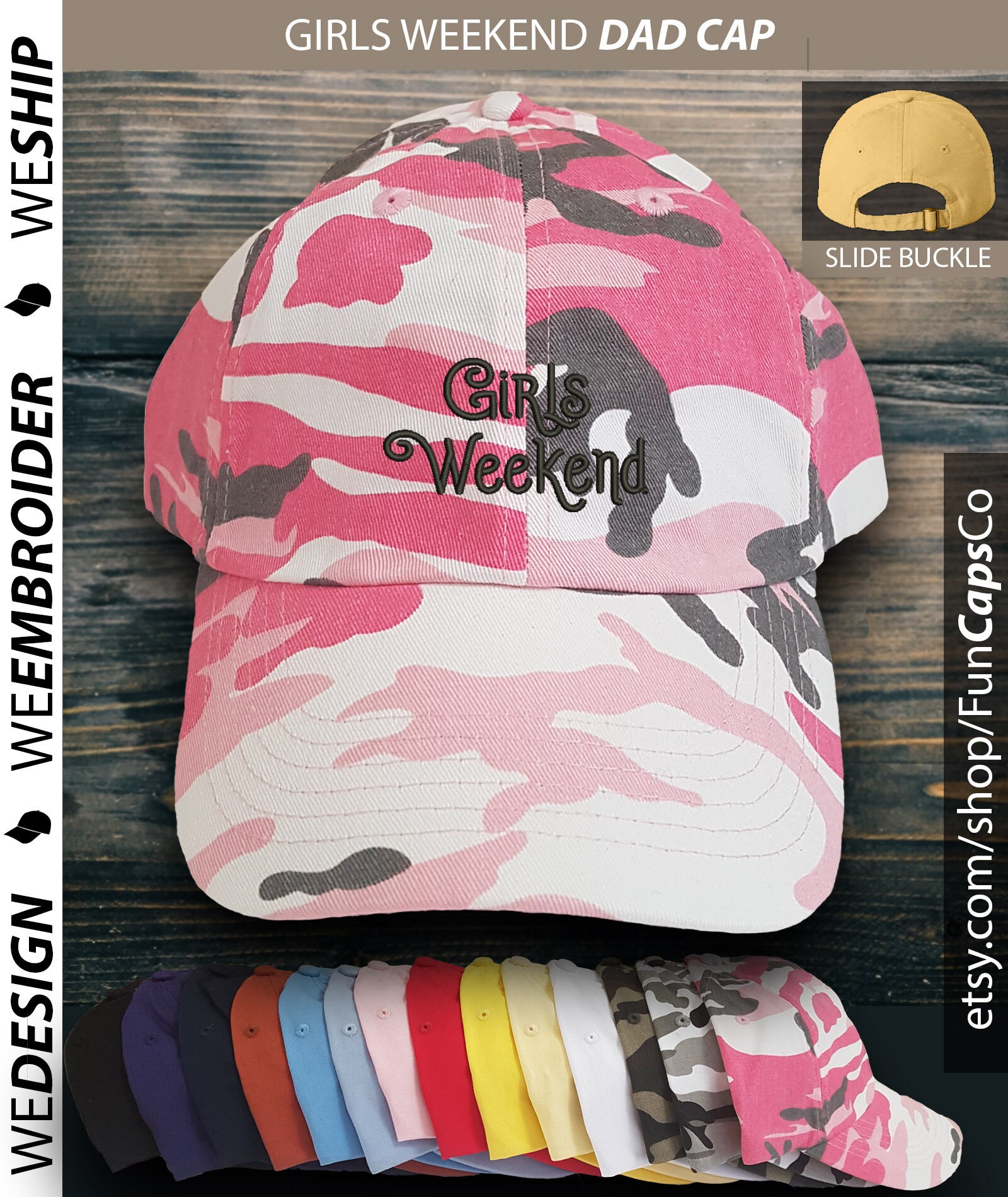 GIRLS WEEKEND Hat Dad Style Cat Embroidered Hat Girls - Etsy