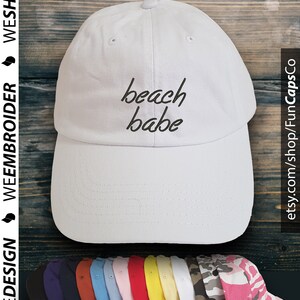 Beach Babe Cap Beach Babe Hat // One Size Fits All Fun - Etsy