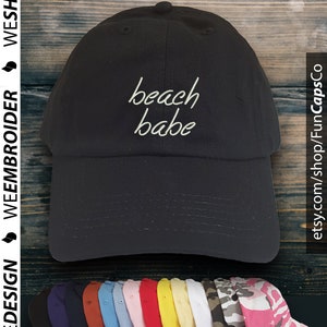 Beach Babe Cap Beach Babe Hat // One Size Fits All Fun - Etsy