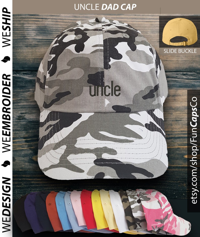 UNCLE Hat, Dad Style Cat, Embroidered Hat, Uncle Dad Cap,fun Hat ...
