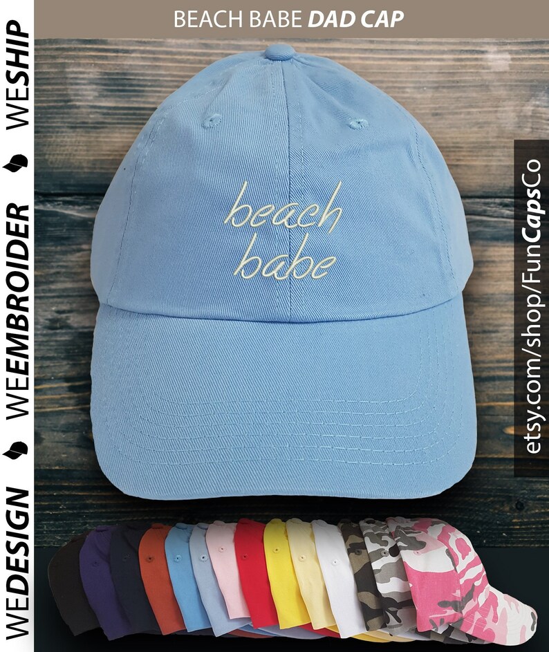 Beach Babe Cap Beach Babe Hat // One Size Fits All Fun - Etsy