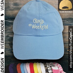 GIRLS WEEKEND Hat, Dad Style Cat, Embroidered Hat, Girls Getaway Dad ...