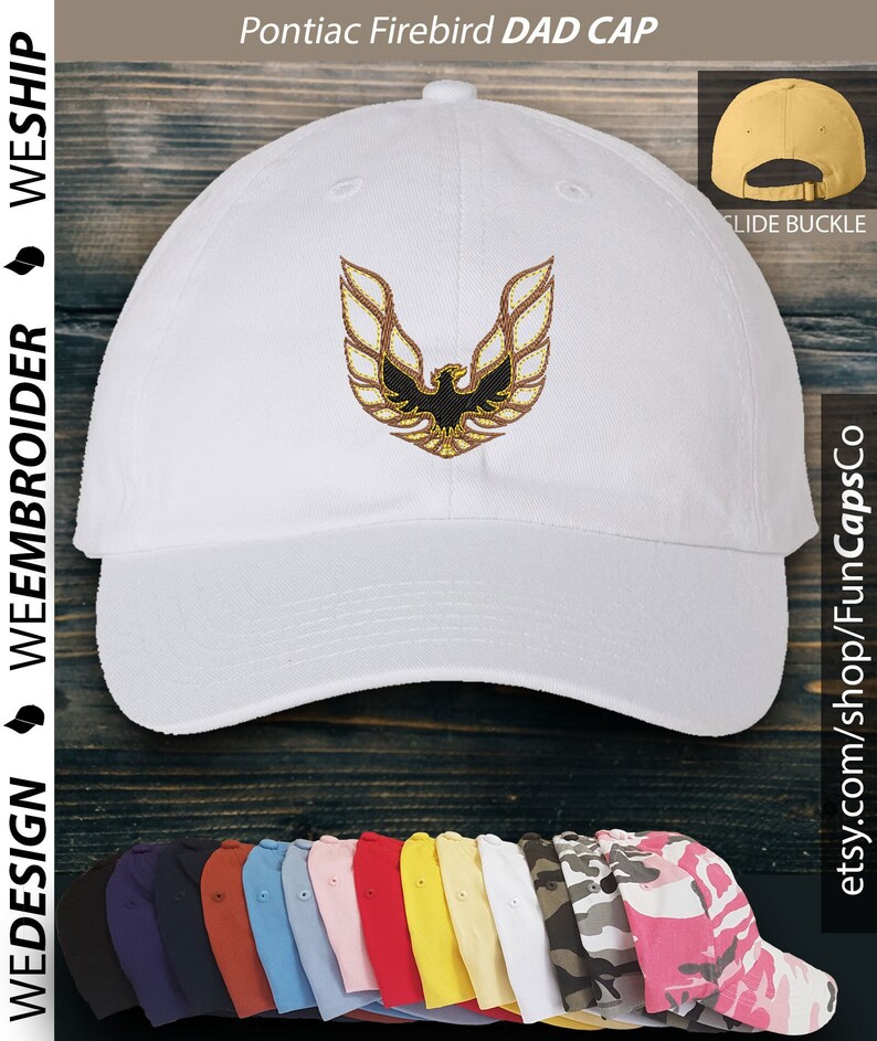 Pontiac Firebird Hat Former Car Brand Cap Embroidered Hat Adjustable ...
