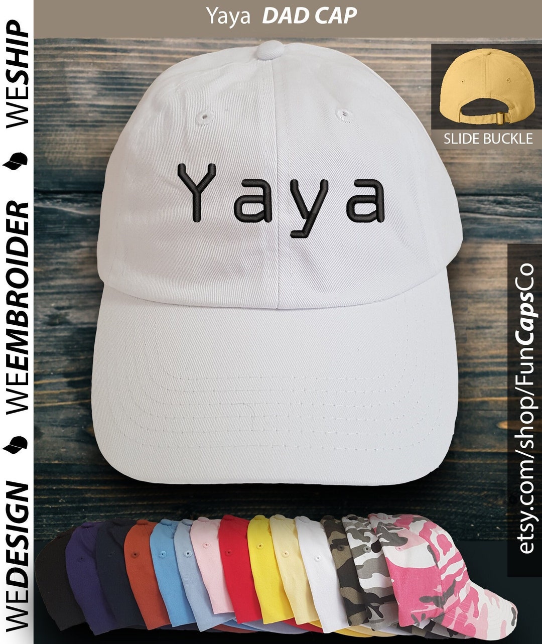 Yaya Hat Grandma in Greek Baseball Cap Dad Cap - Etsy