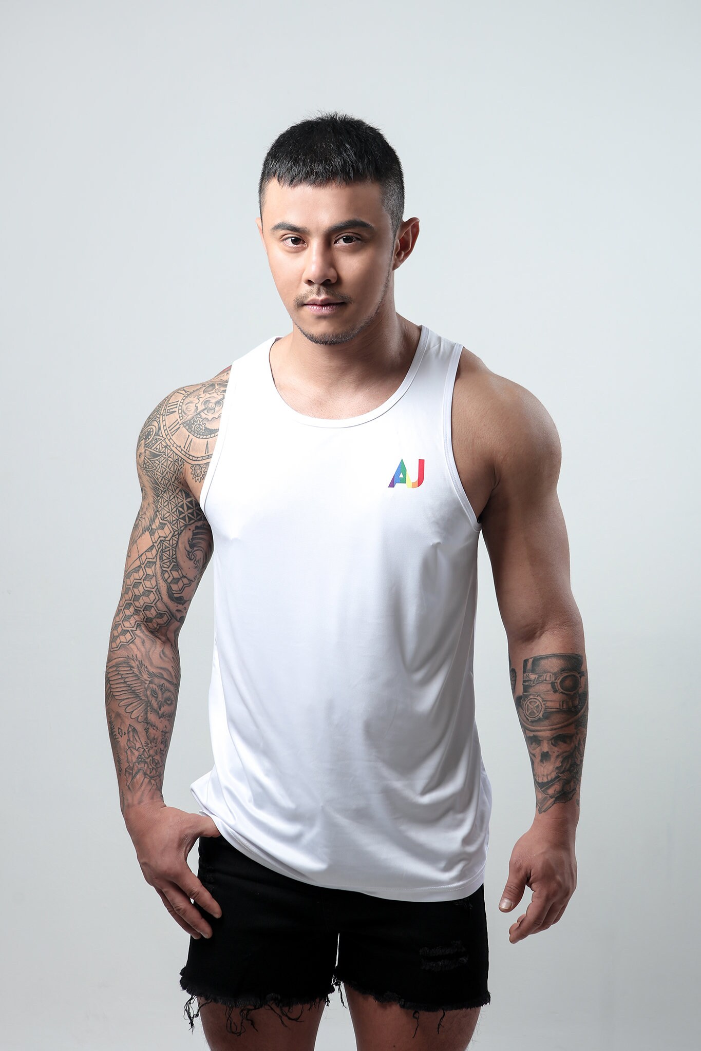 AJ White Rainbow Tank Top - Etsy