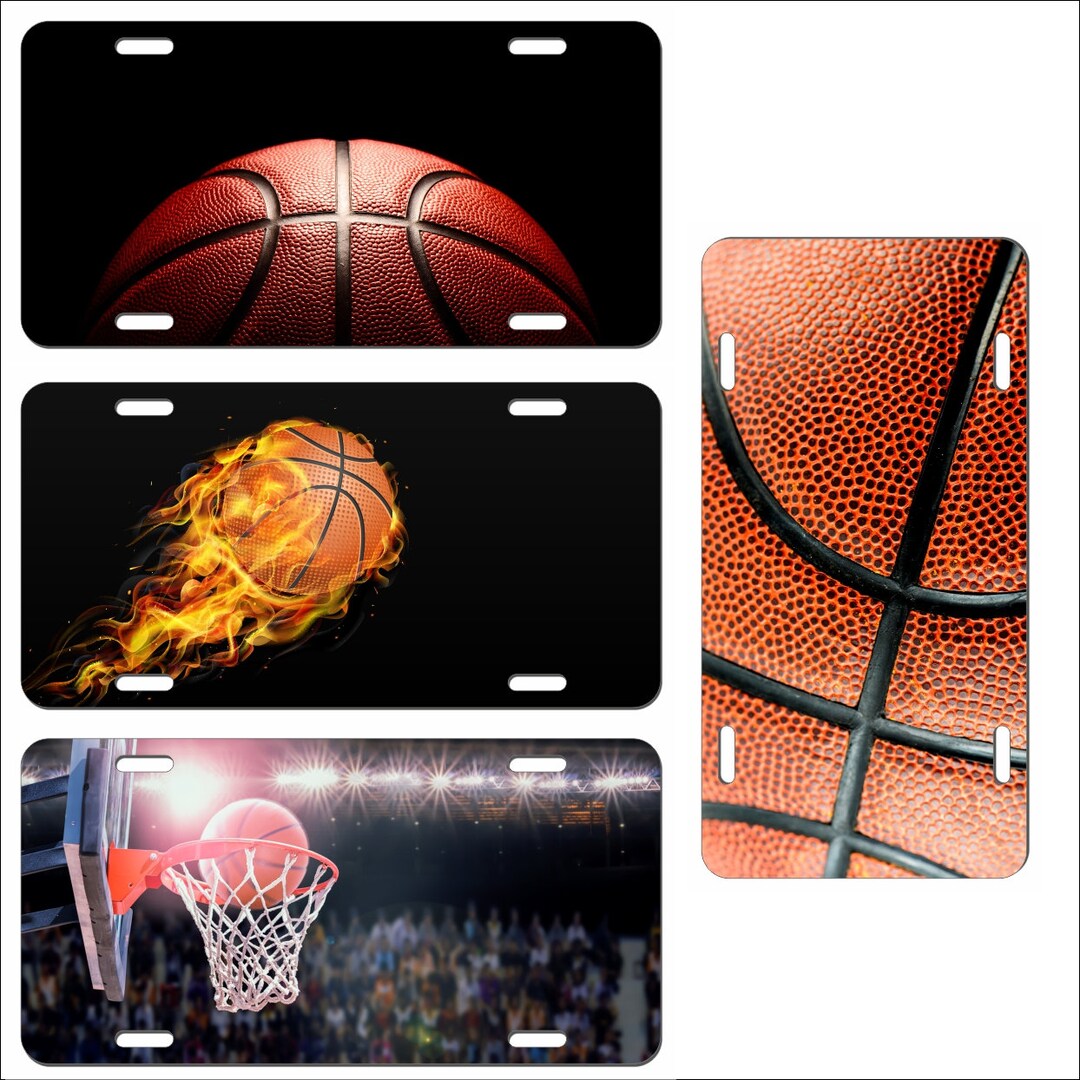 Basketball Shield License Plate Type USA With Desired Text and Your ...