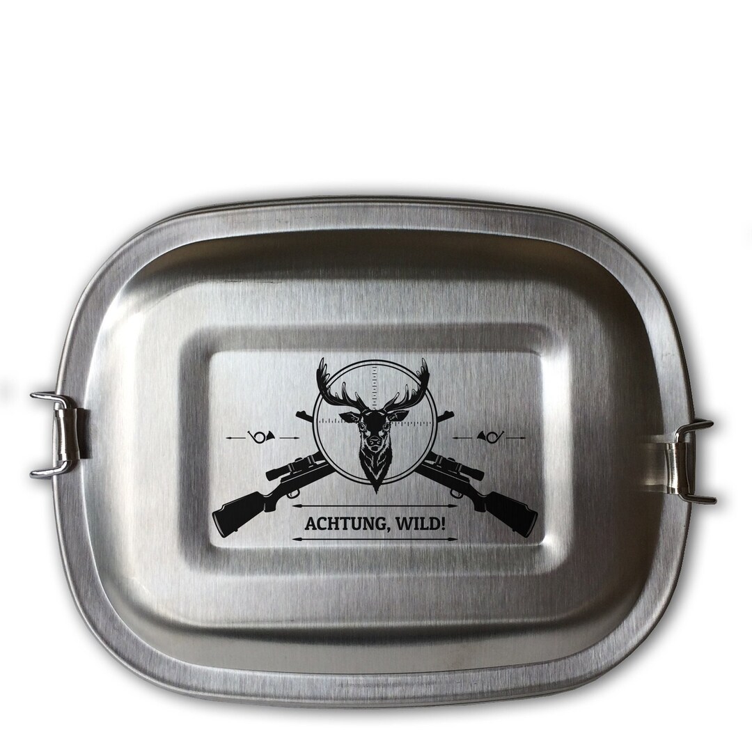 Stainless Steel Lunch Box Lunchbox for Hunters and Foresters ...