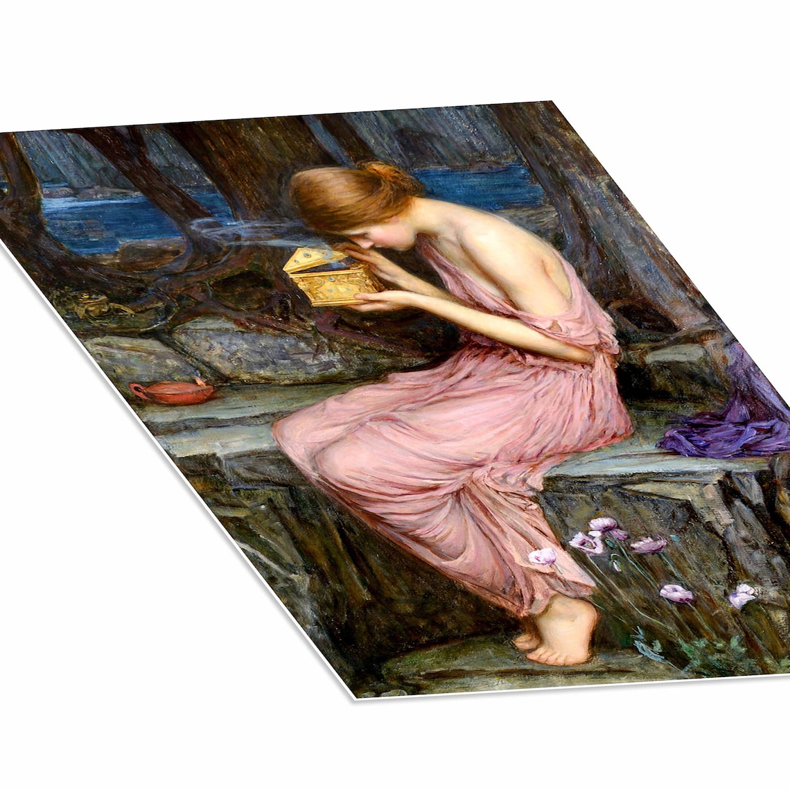 PSYCHE Opening the GOLDEN BOX John William Waterhouse. Unframed Art ...