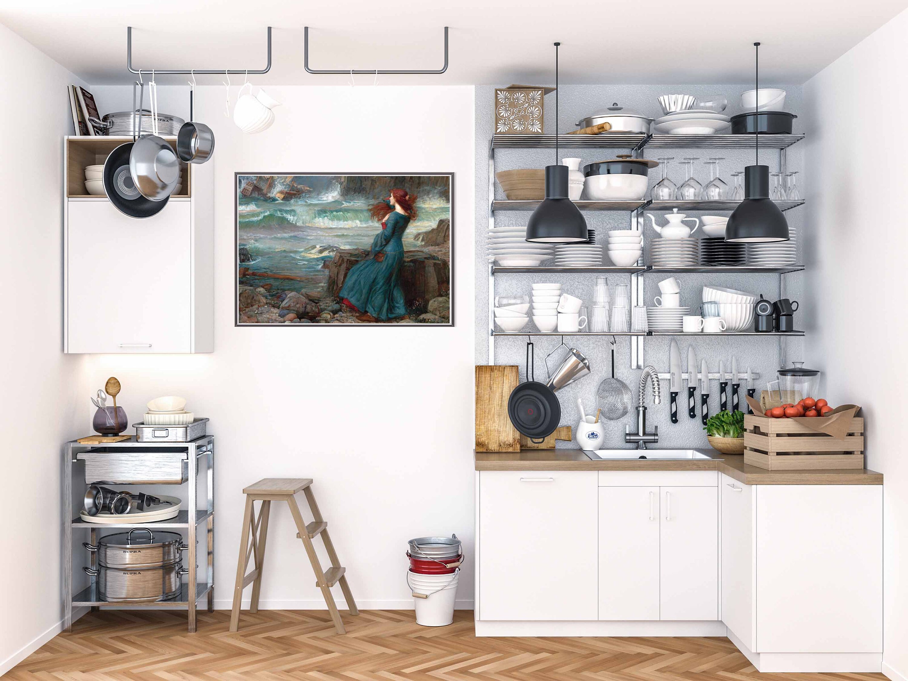 MIRANDA: THE TEMPEST Pre-raphaelite Art by John William - Etsy UK