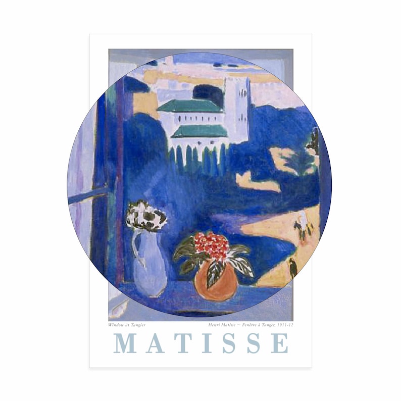 Henri Matisse 'window at Tangier' Art Print: Colorful Fauvism Wall ...