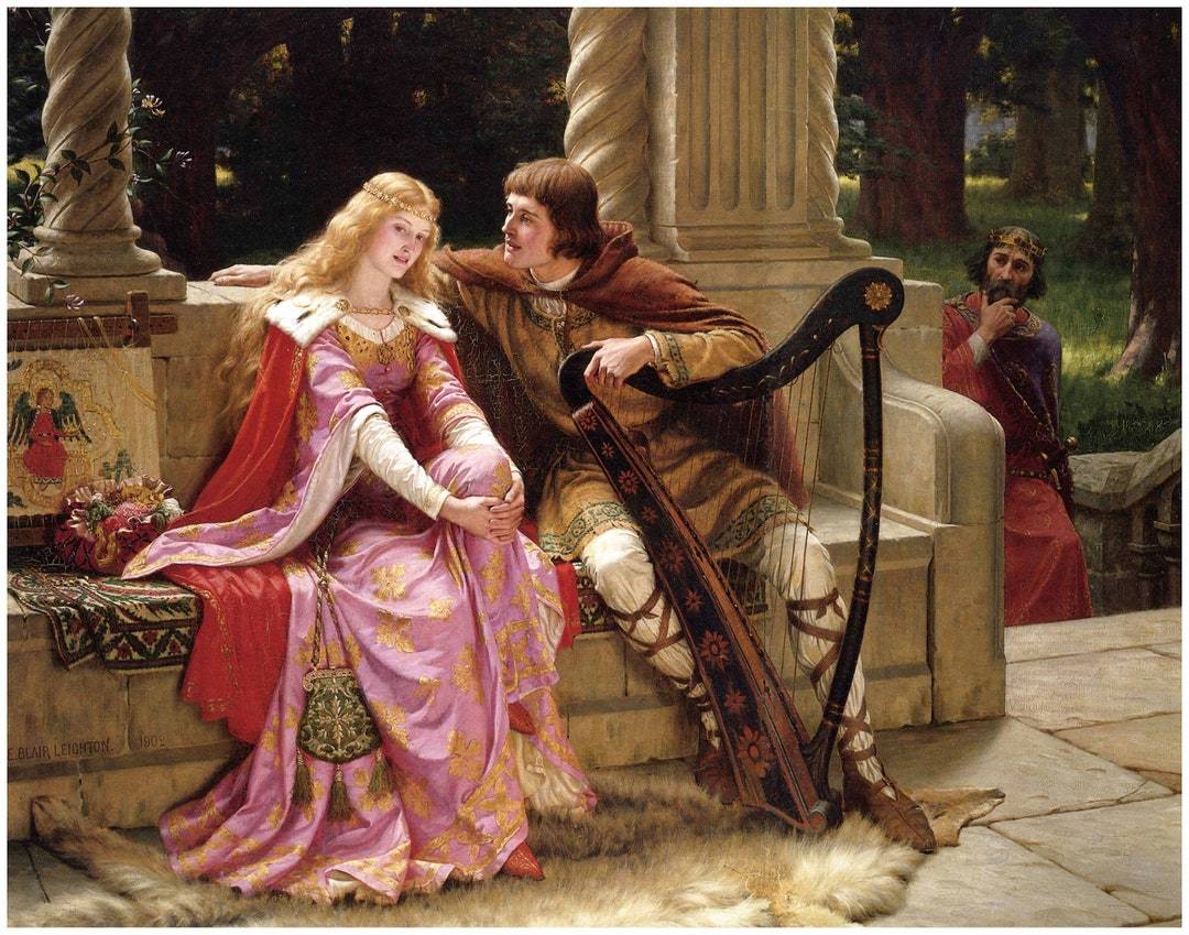 Tristan and Isolde Art Print: Edmund Leighton Pre-raphaelite Painting ...