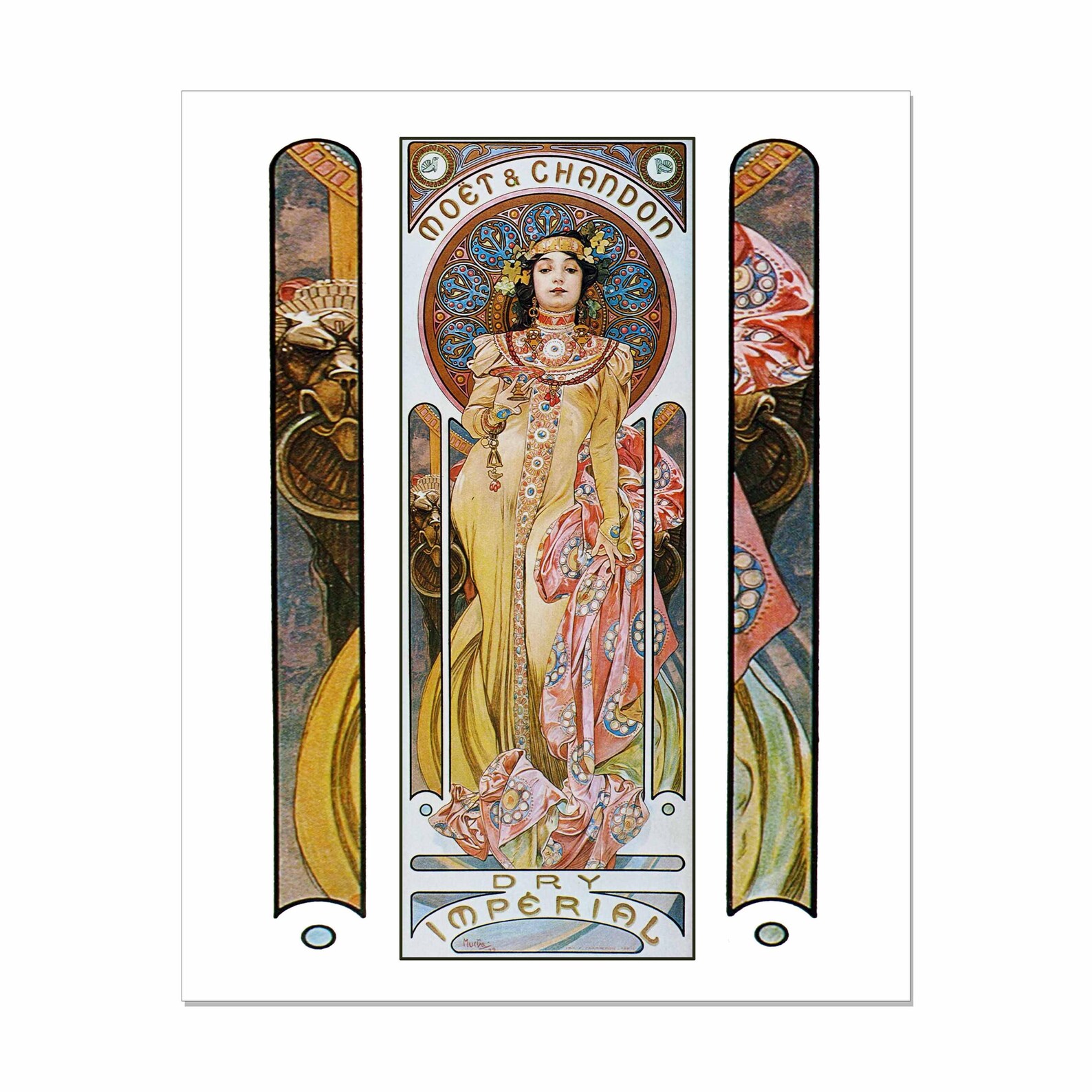 Alphonse Mucha Art Nouveau Print: Vintage Wine Advertisement - Etsy