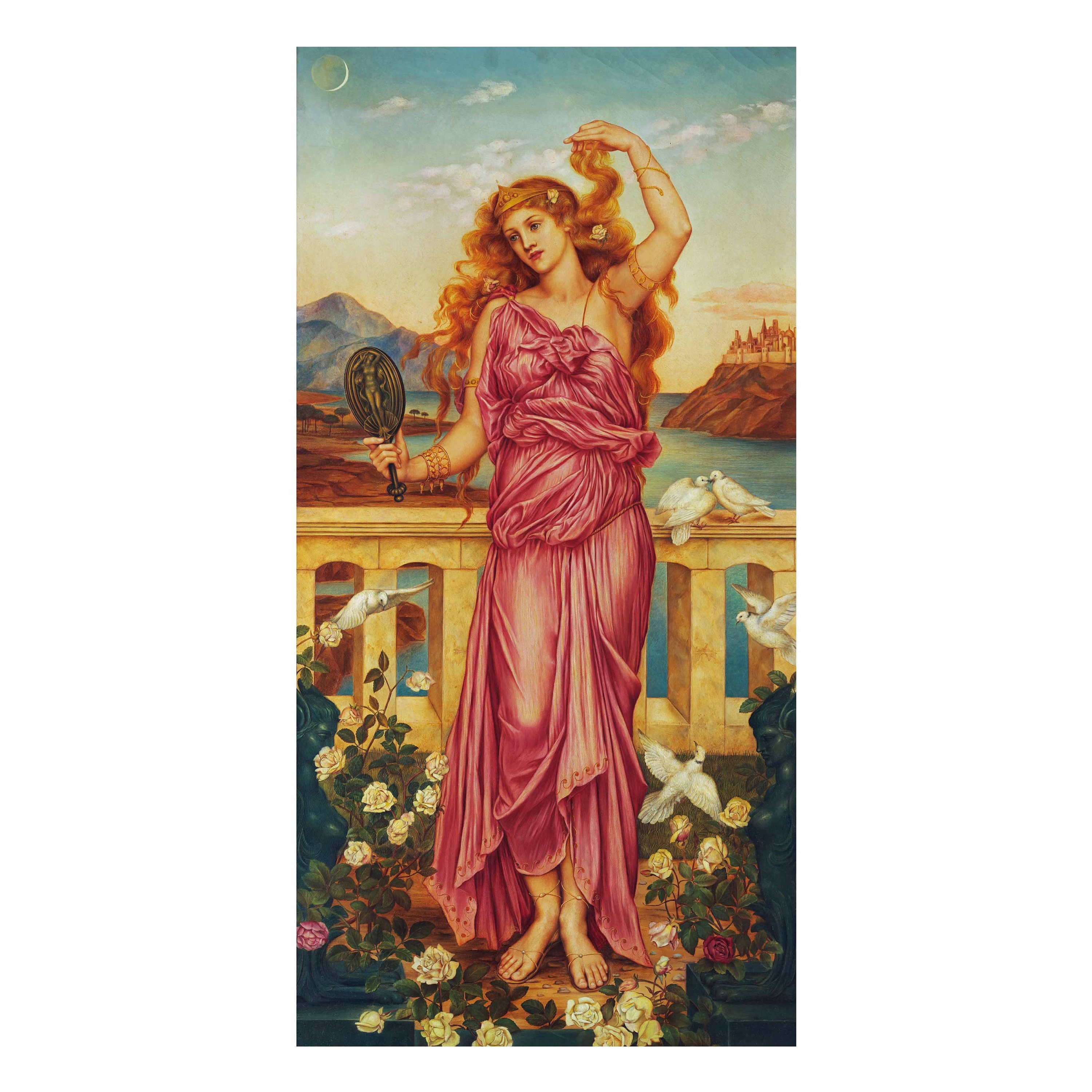HELEN OF TROY. Pre-raphaelite Art Print Poster Reproduction. Evelyn De ...