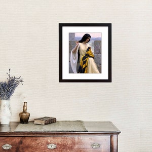 STITCHING THE STANDARD Edmund Leighton: Pre-raphaelite Unframed Wall ...