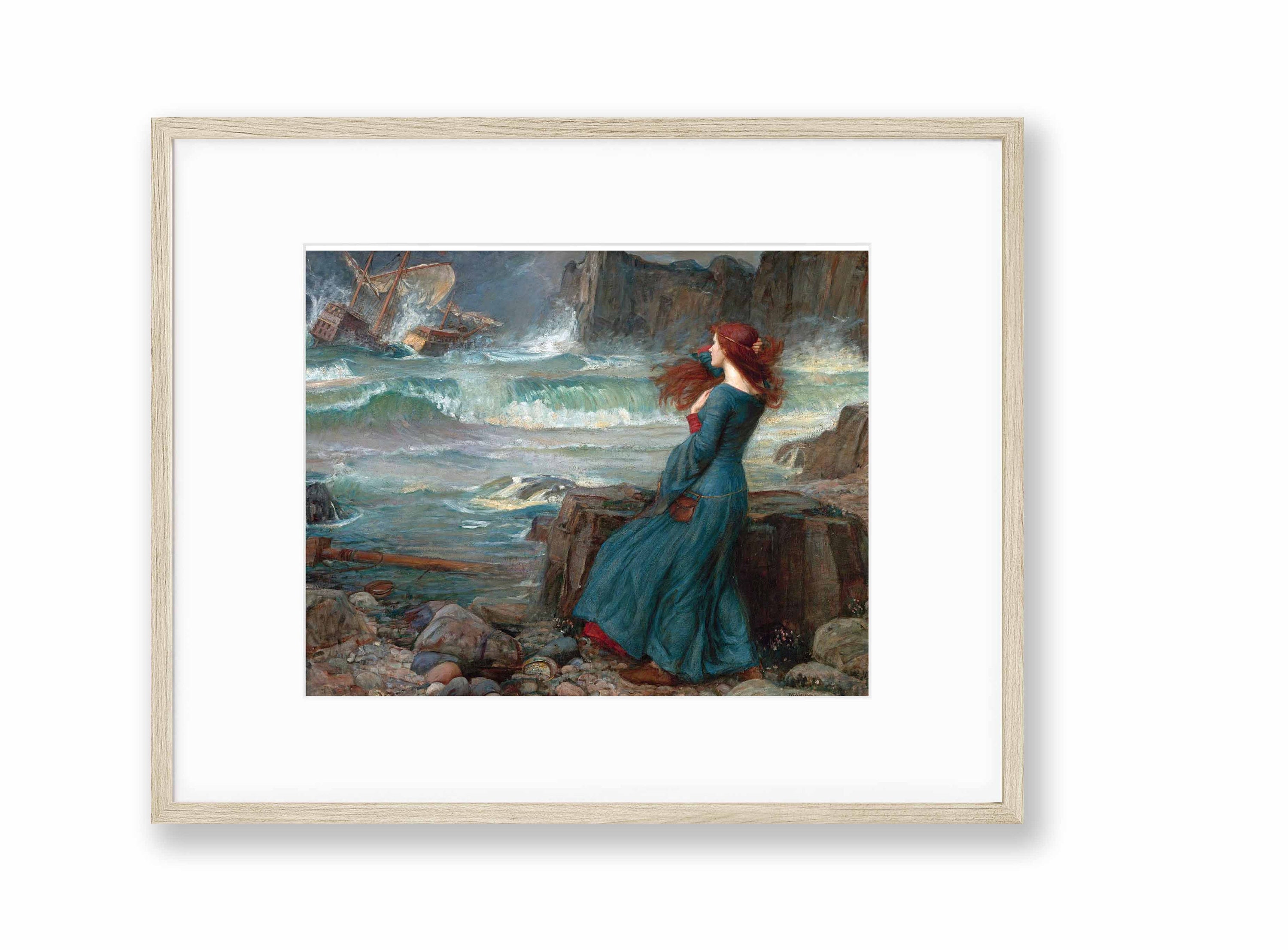 MIRANDA: THE TEMPEST Pre-raphaelite Art by John William - Etsy UK