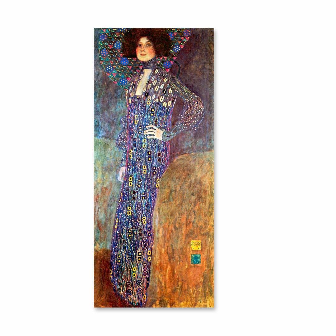 Portrait of EMILIE FLOGE by Gustav Klimt. Frameable Custom Reproduction ...