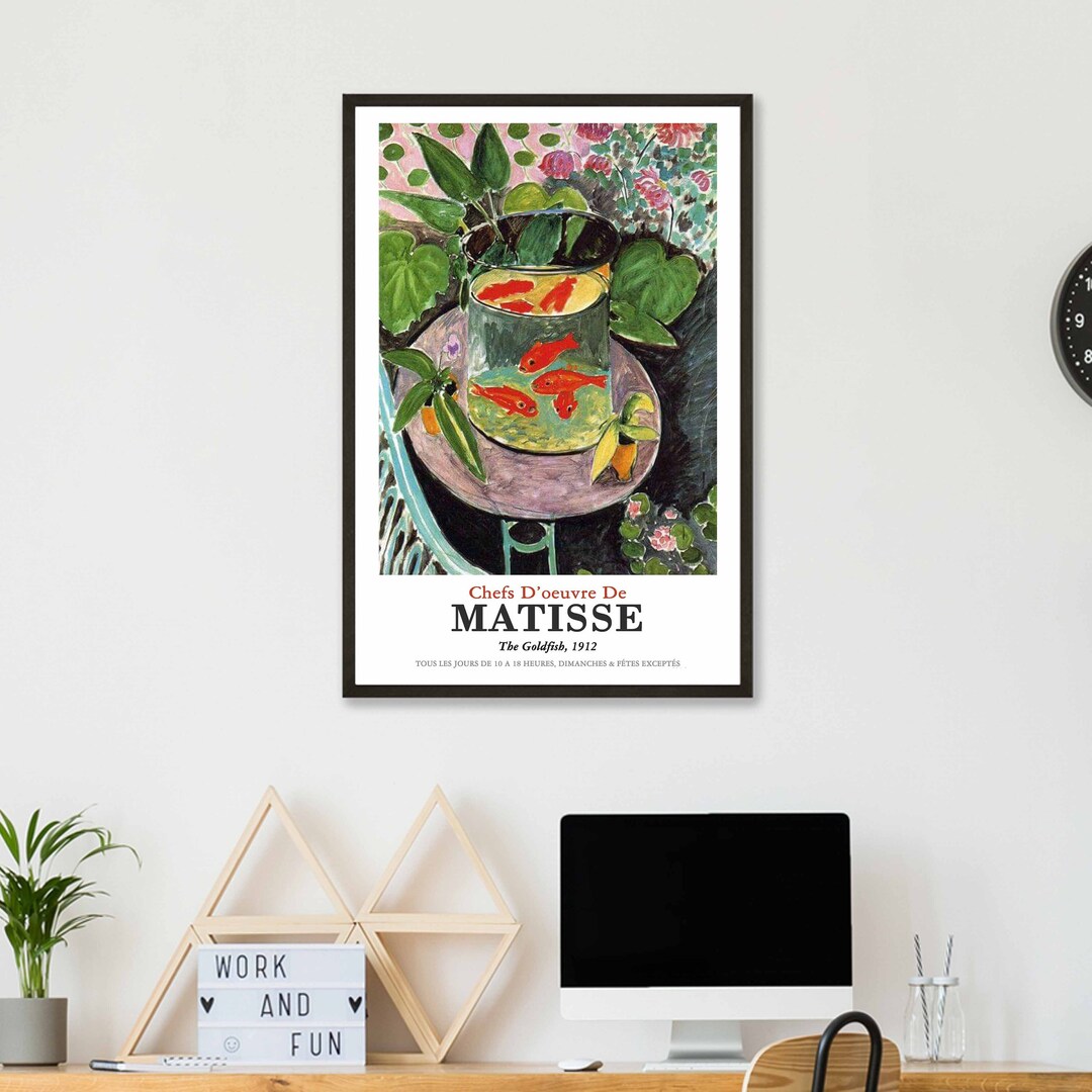Henri Matisse THE GOLDFISH. Exhibition Wall Art Poster Print - Etsy