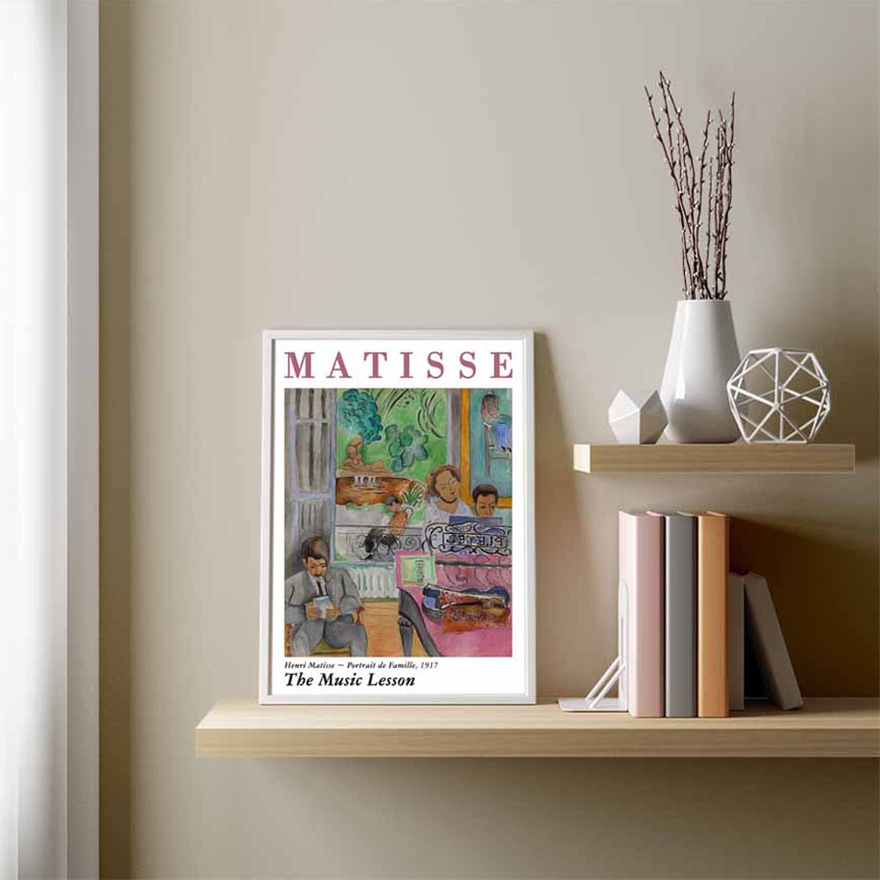 Henri Matisse THE MUSIC LESSON With Piano. Exhibition Wall Art Poster ...