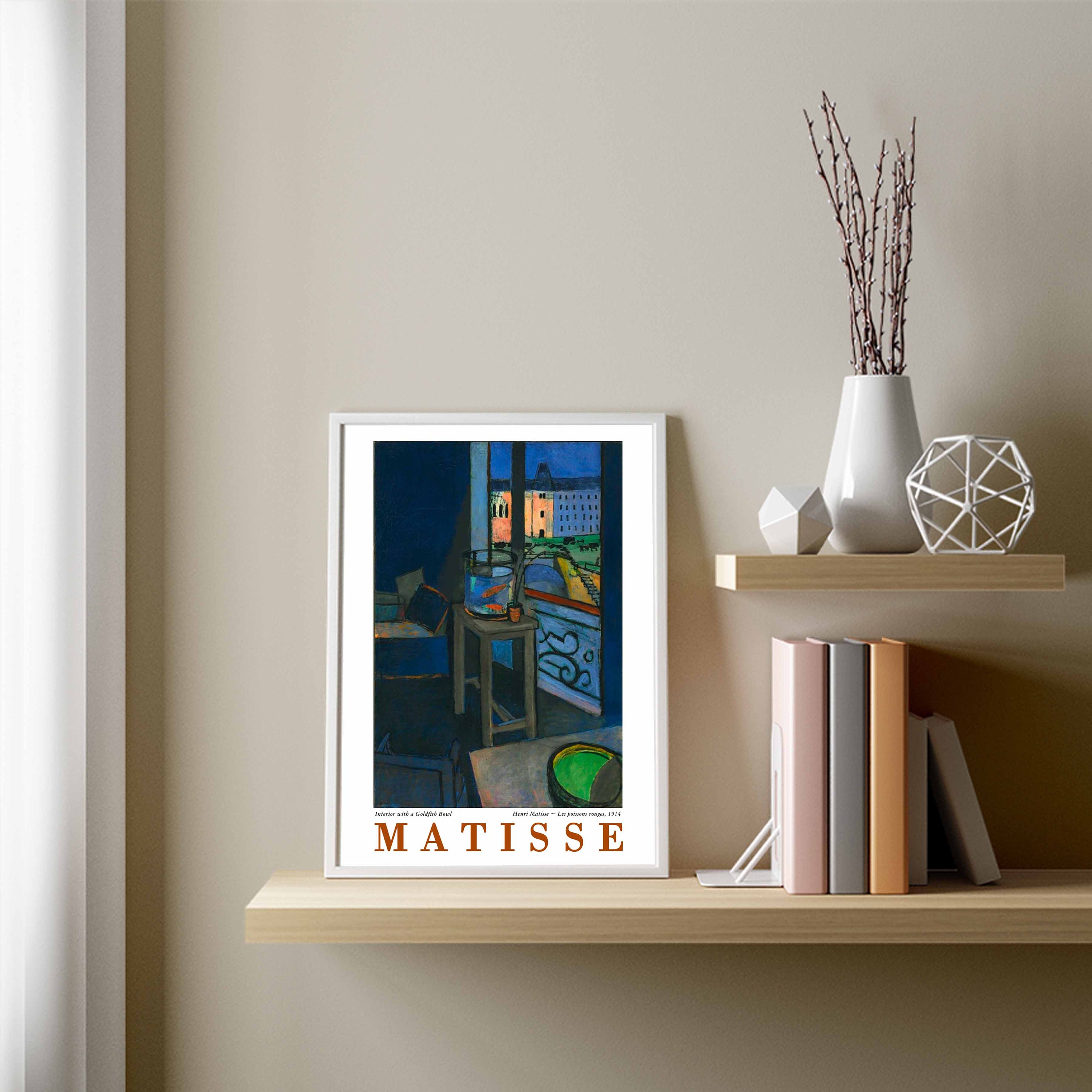 Henri Matisse INTERIOR With GOLDFISH BOWL Exhibition Wall Art Poster ...