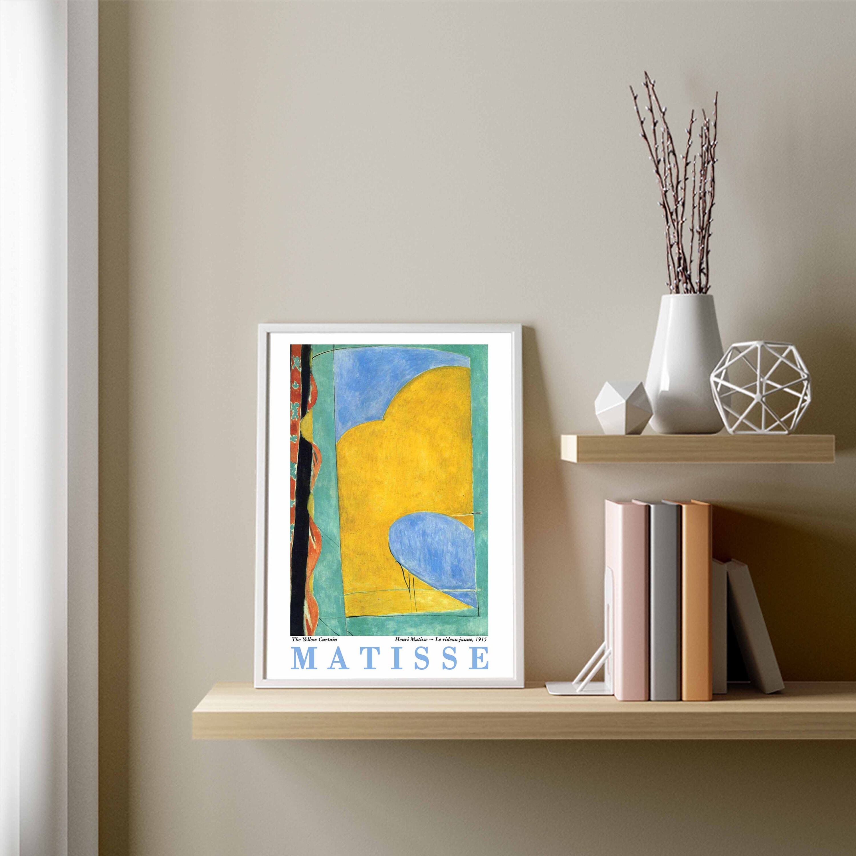 Henri Matisse THE YELLOW CURTAIN. Exhibition Wall Art Poster Print ...