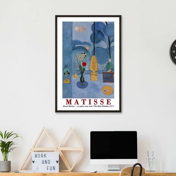Henri Matisse THE BLUE WINDOW Custom Exabition Wall Art Poster - Etsy