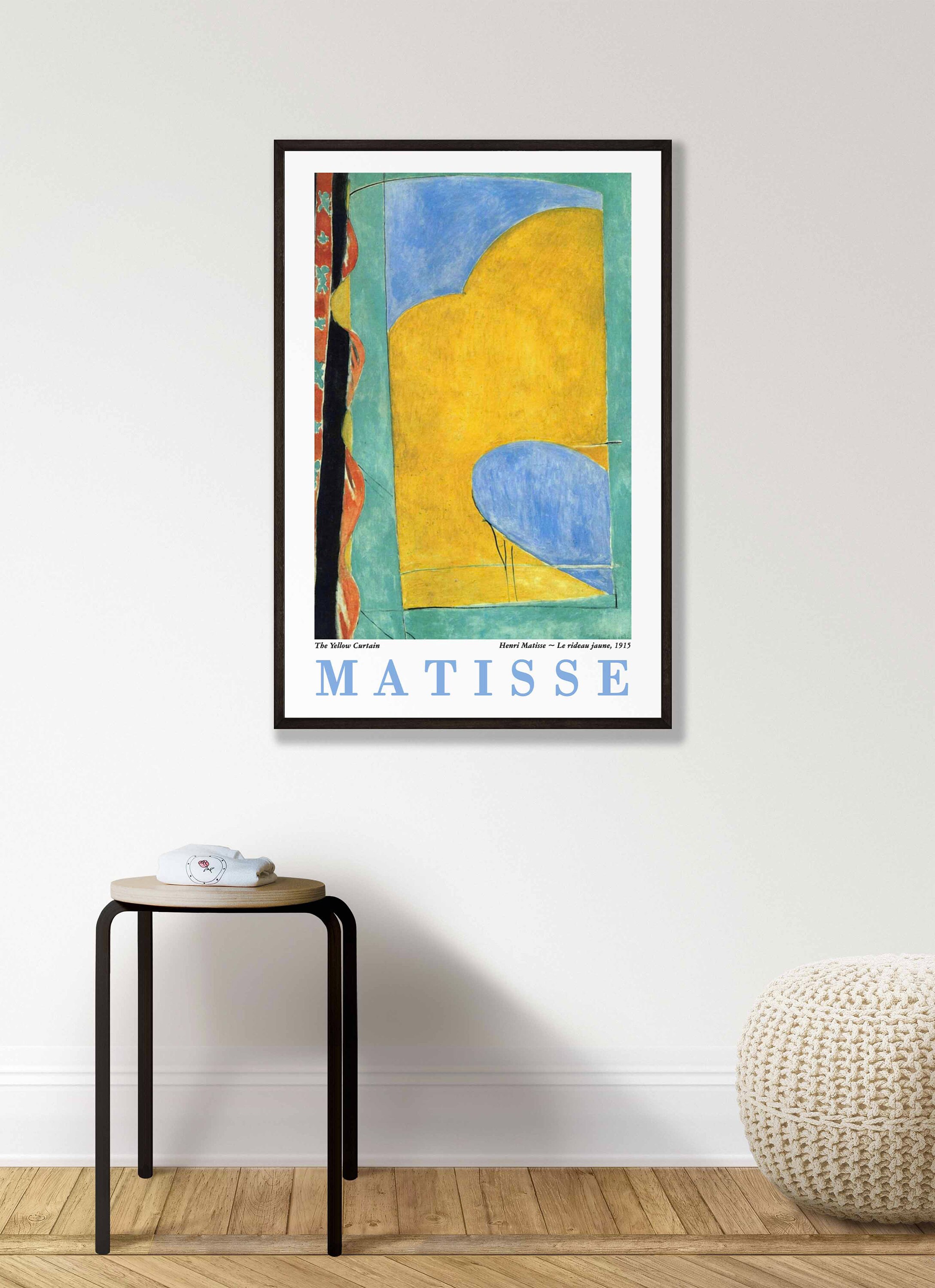 Henri Matisse THE YELLOW CURTAIN. Exhibition Wall Art Poster Print ...