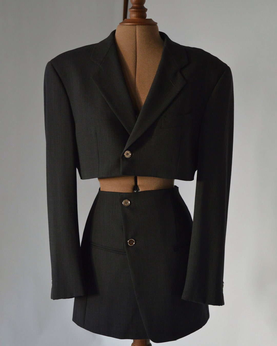 Reworked Vintage Skirt and Jacket Set | Upcycled Vintage Suit | Old ...