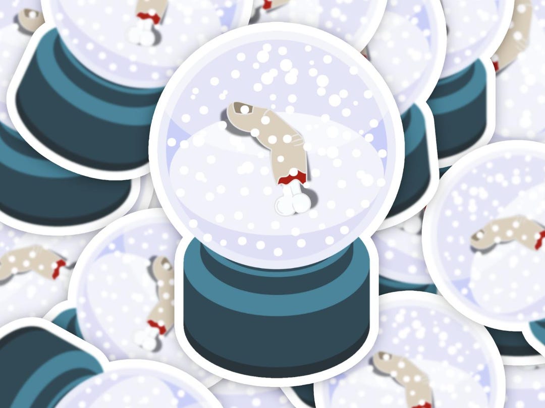 Gory Snow Globe Inspired by Lark's Dark Hobby, Halloween Sticker ...