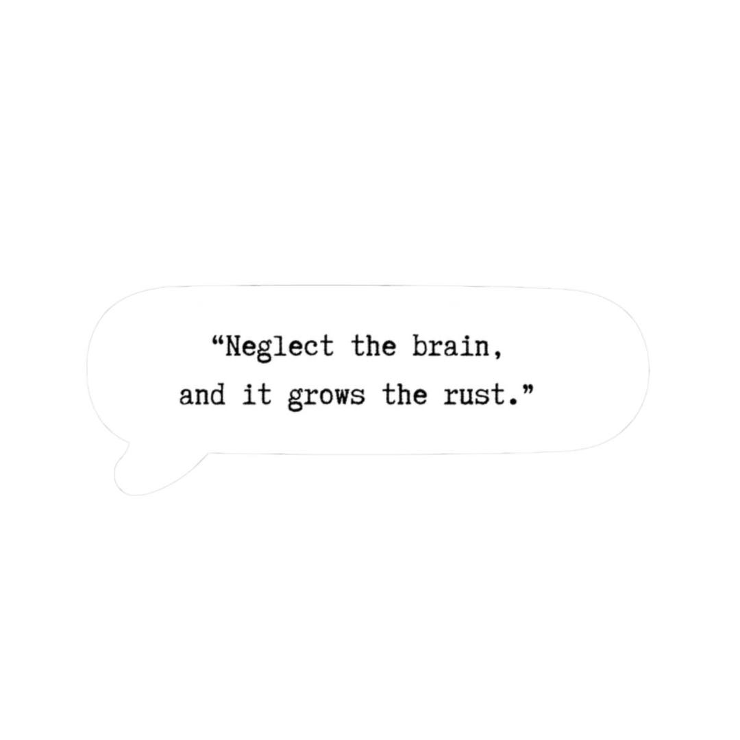 Funny 'neglect the Brain, and It Grows the Rust' Hercule Poirot Quote ...
