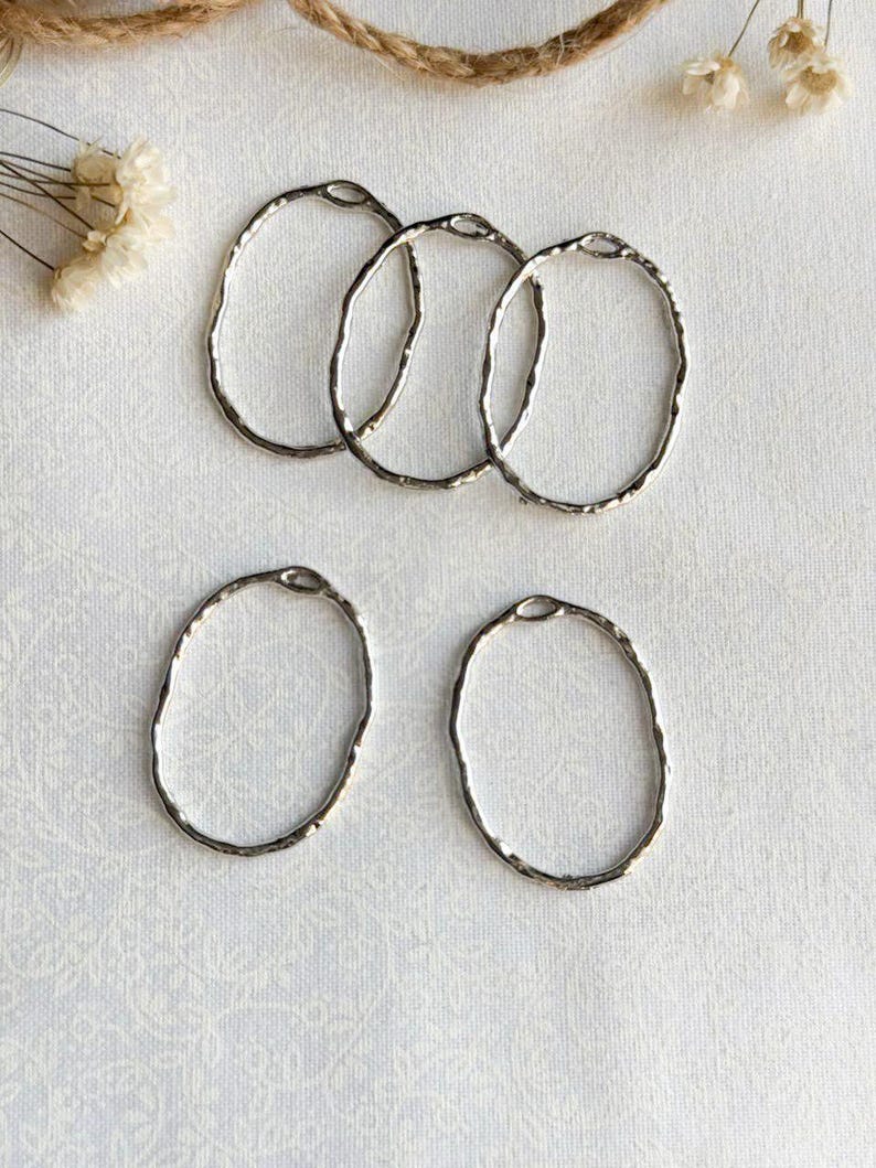 Alloy Oval Open Back Bezels, DIY Jewelry Making Supplies, Resin Earring ...