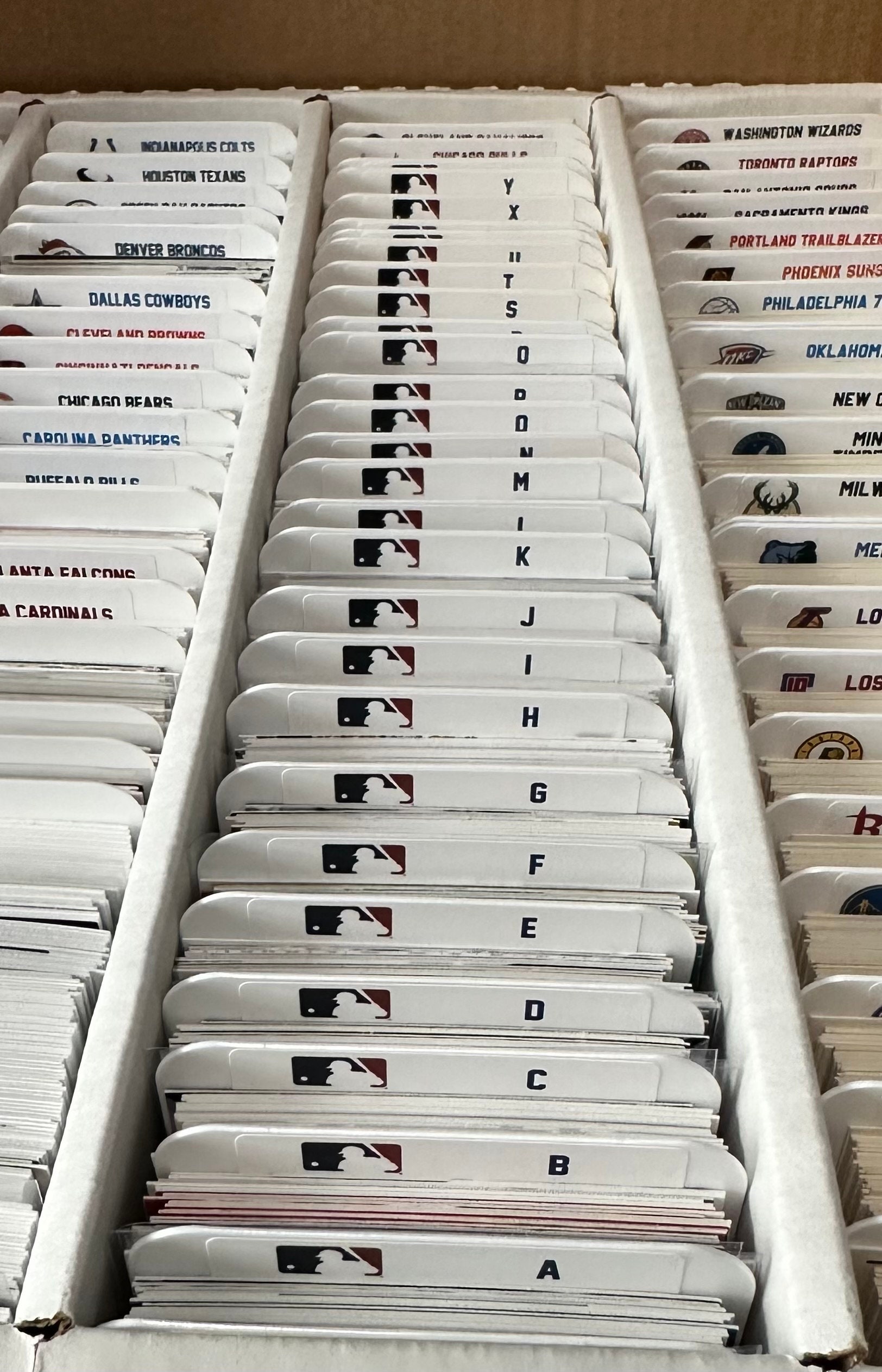 26 STANDARD Sports Card Dividers With 26 FREE MLB A-Z Labels Set - Etsy