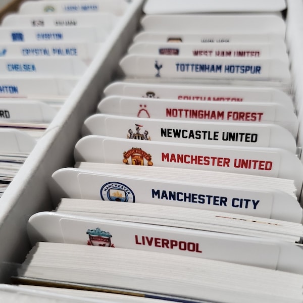 Baseball Card Dividers With Labels - Etsy