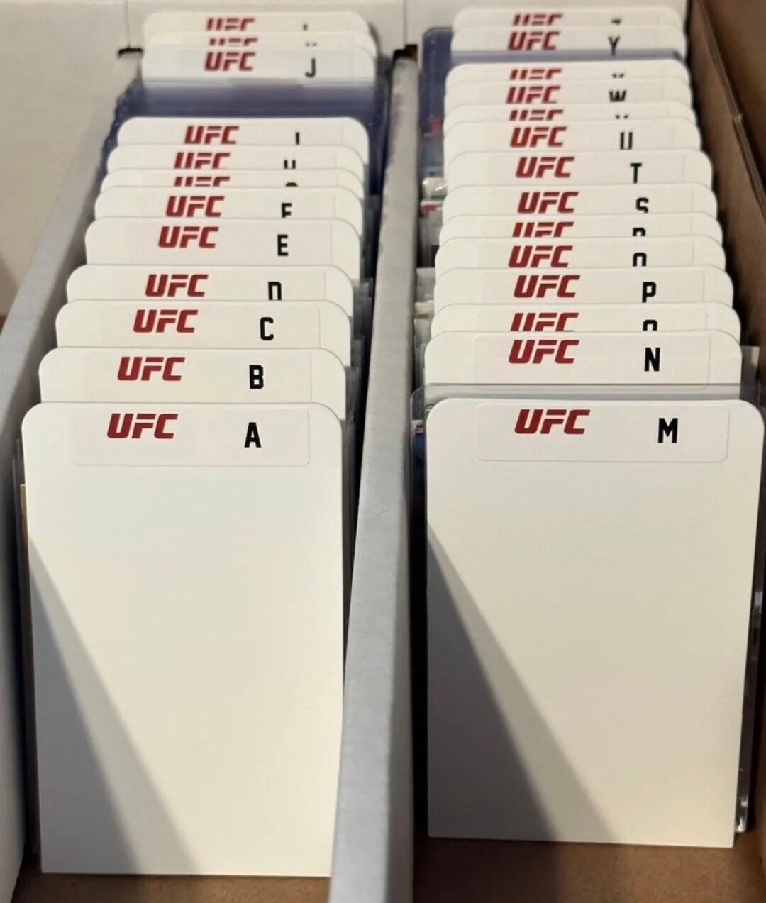 26 TALL Sports Card Dividers With FREE UFC A-Z Labels - Etsy