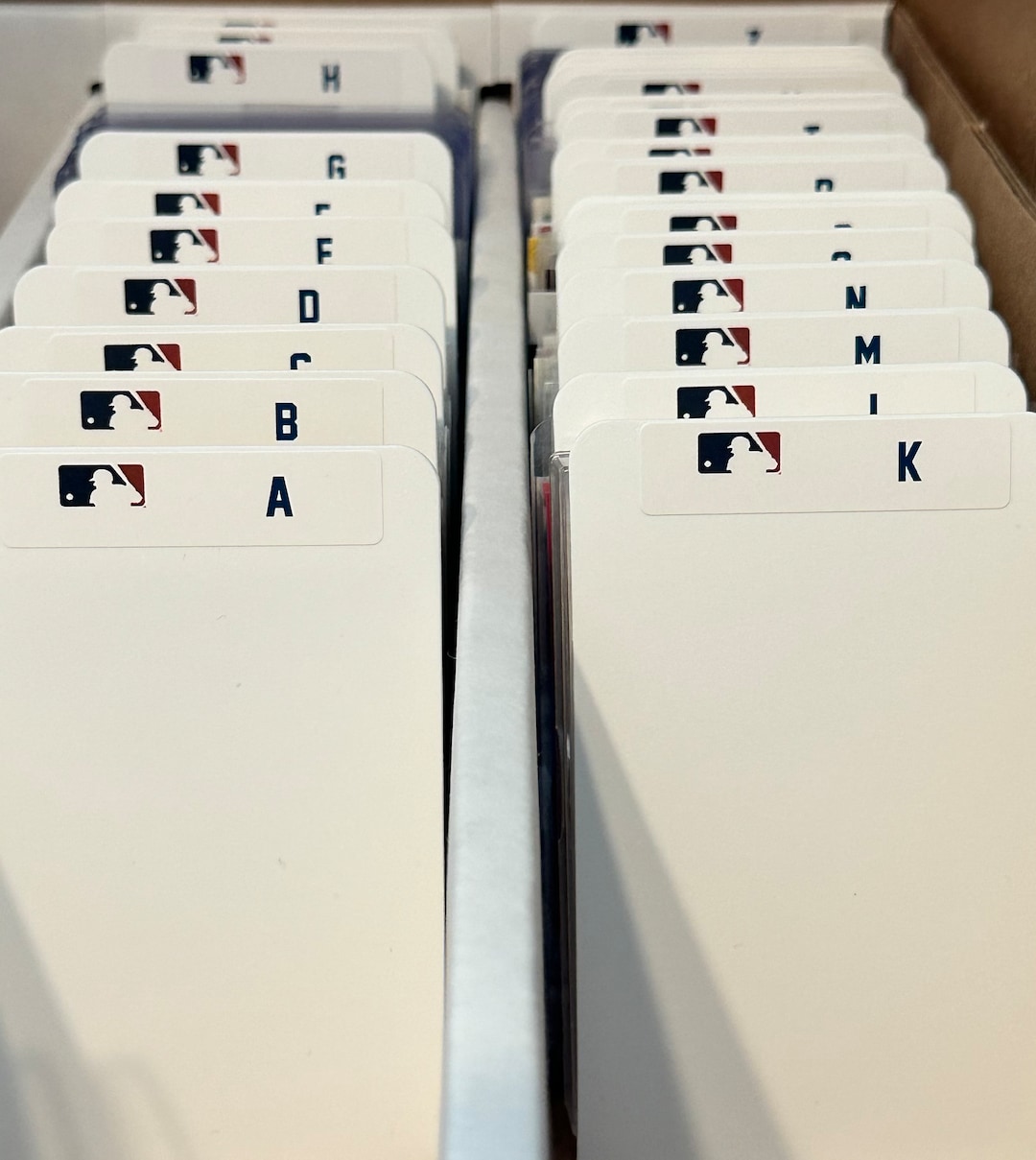 26 TALL Sports Card Dividers With 26 FREE MLB A-Z Labels Set - Etsy