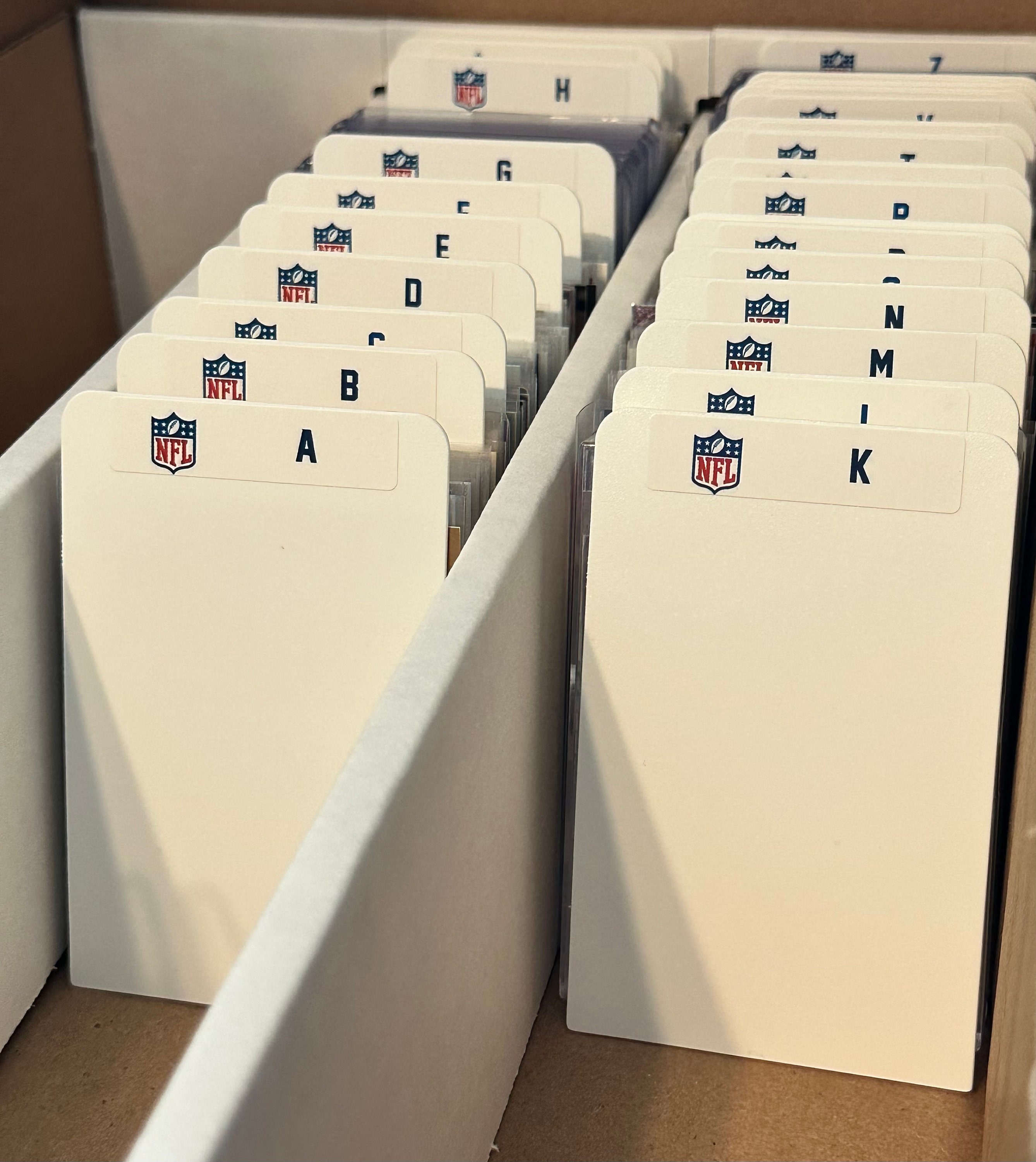 26 TALL Sports Card Dividers With 26 FREE NFL A-Z Labels Set - Etsy