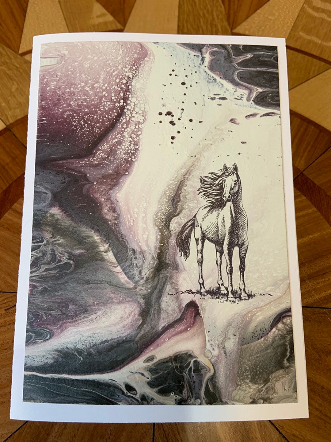 Hand Painted Note Card - Etsy