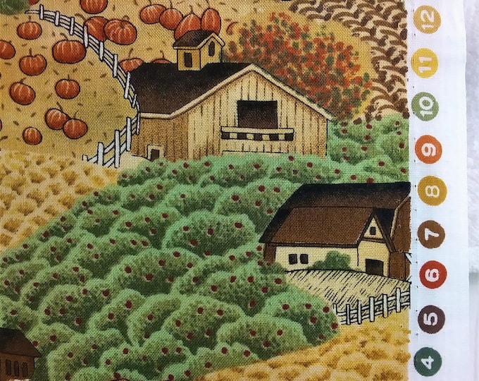 15y Debbie Mumm Country Harvest Fabric Darling Fall Pumpkin Quilt ...