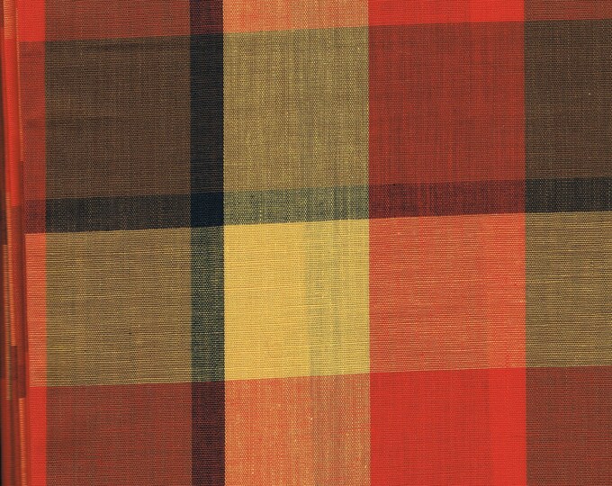 Autumn Plaid Fabric Orange Fall Grunge Plaid by Hipkiddesigns Autumn ...