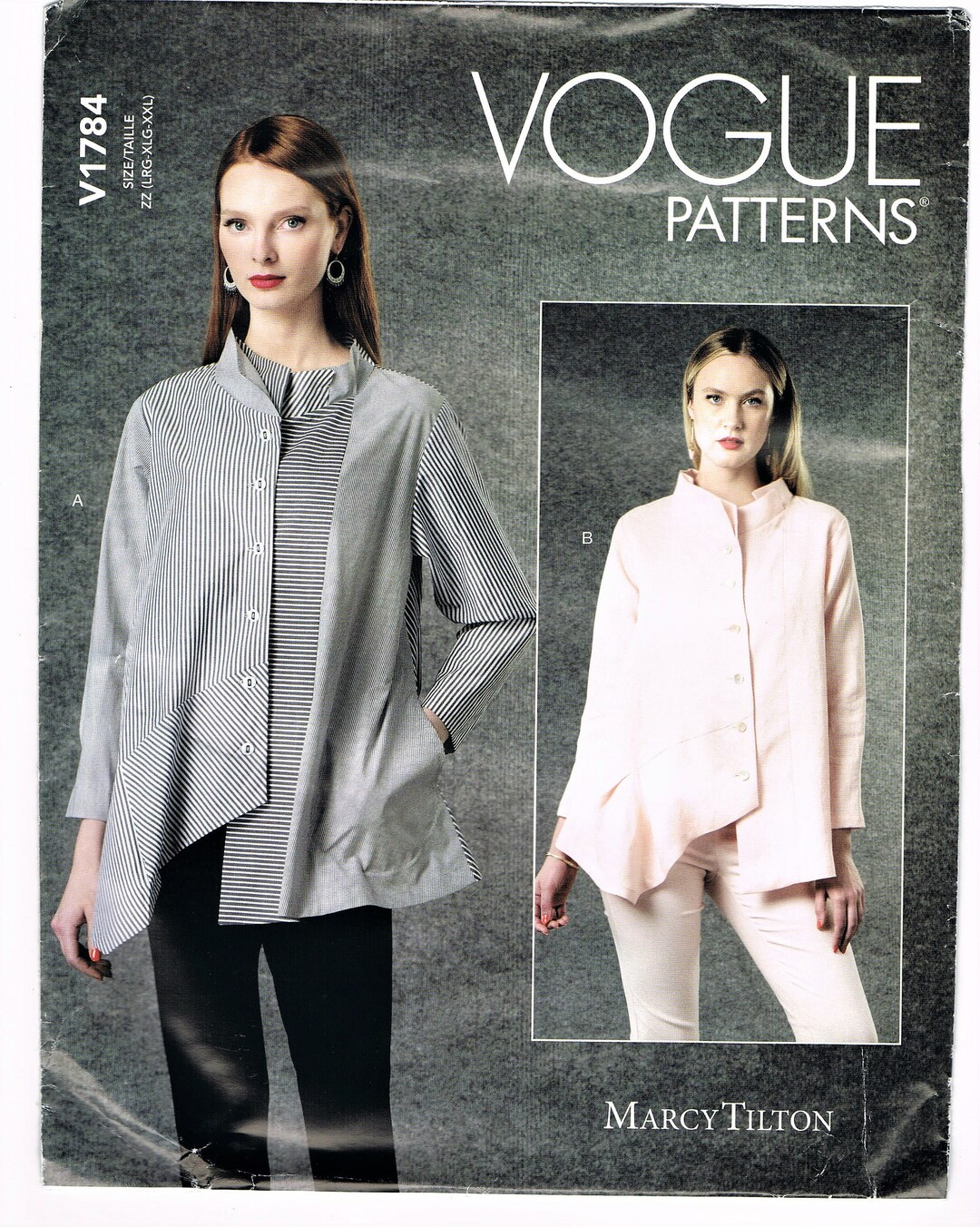 Marcy Tilton Uncut L-XXL Vogue V1784 Vogue Super Comfy Jacket Coat ...