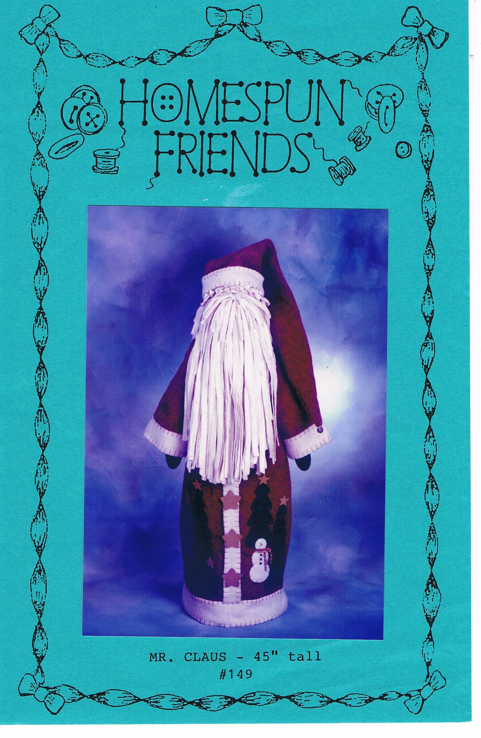 Uncut 40 Tall Darling Homespun Friends Debbie Fritz - Etsy