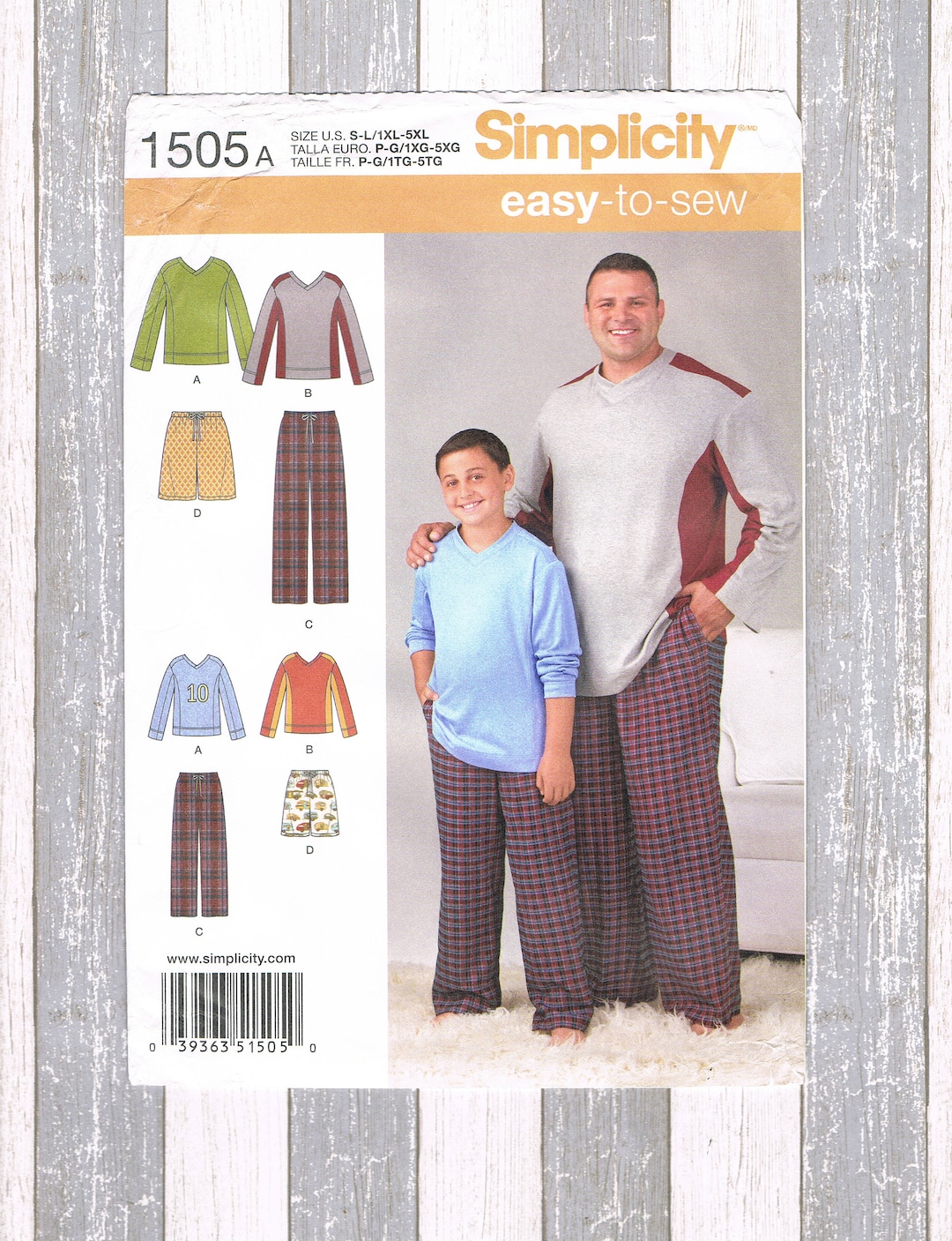 Husky and Tall Matching Dad/son Pajamas Uncut Dad Pjs Son Pjs Dad ...