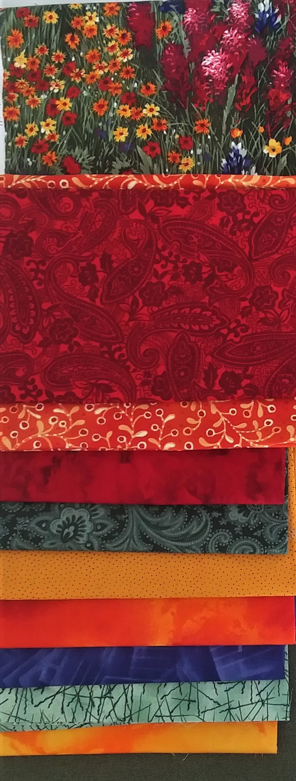 Wildflower Quilt Kit Patchwork Quilt Kit Applique Kit Moda Fabric 3 ...